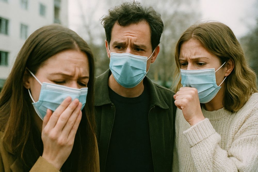 Concerned people wearing masks outdoors. | Free Photo - rawpixel
