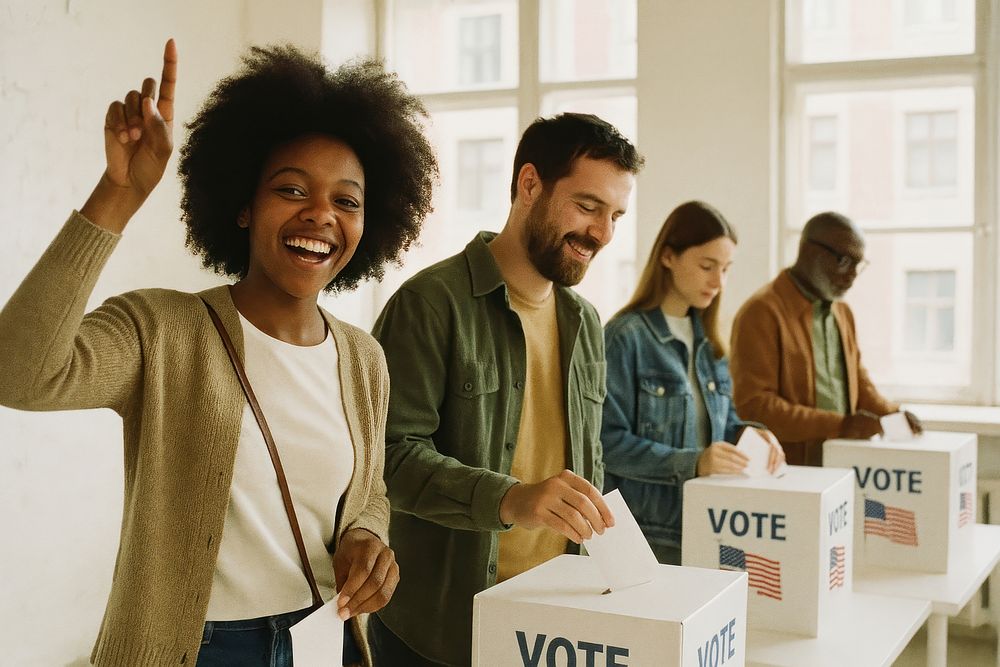Diverse group voting together happily. | Free Photo - rawpixel