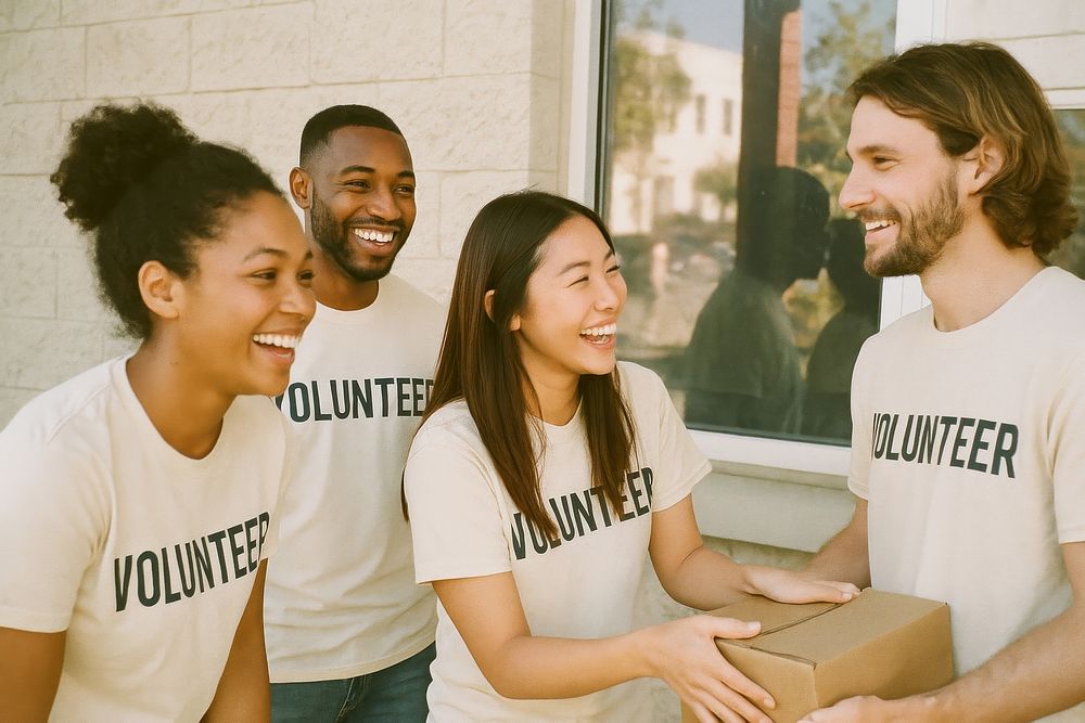 Diverse volunteers helping community. | Free Photo - rawpixel