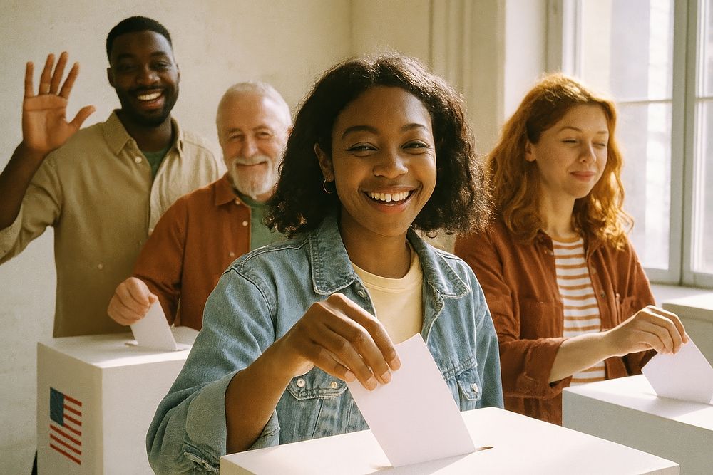 Diverse group voting happily. | Free Photo - rawpixel