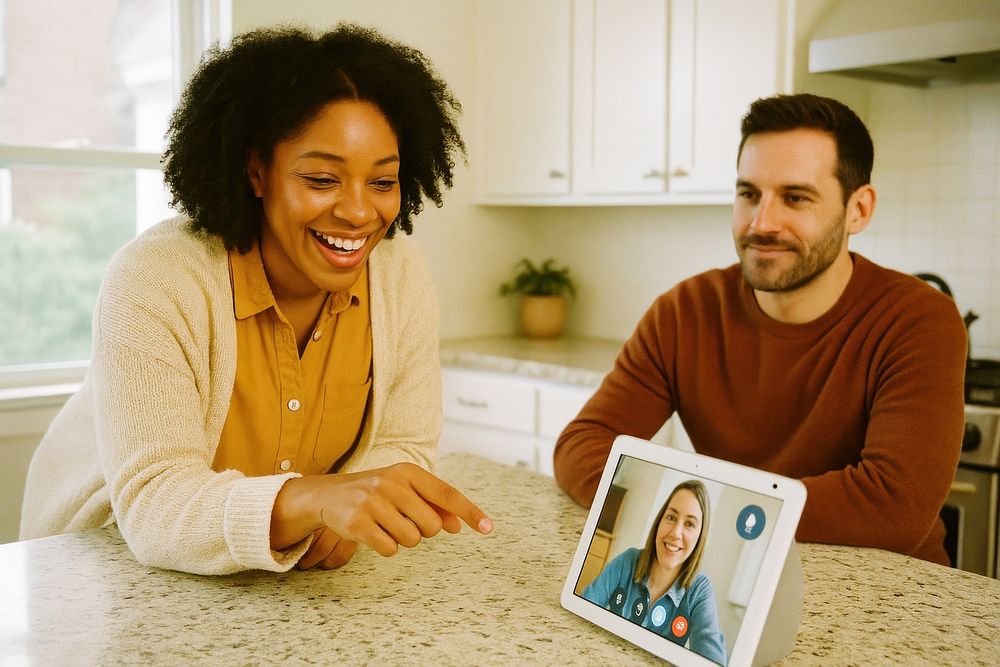 Video call connecting happy friends. | Free Photo - rawpixel
