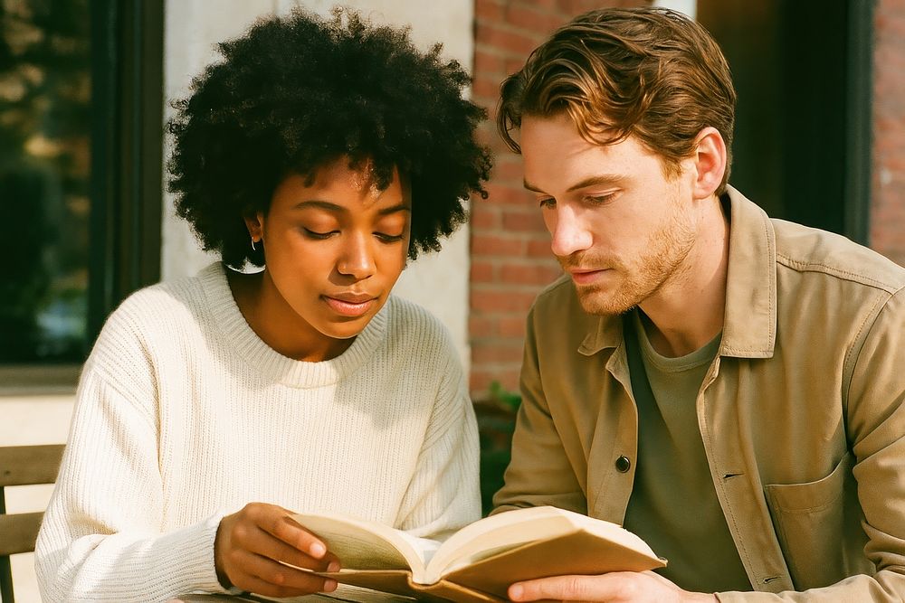 Diverse friends reading together | Free Photo - rawpixel