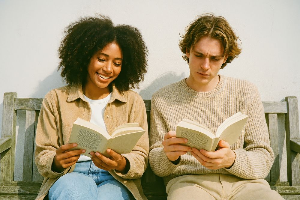 Young adults reading books together. | Free Photo - rawpixel