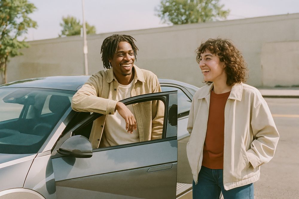 Friends enjoying car conversation | Free Photo - rawpixel