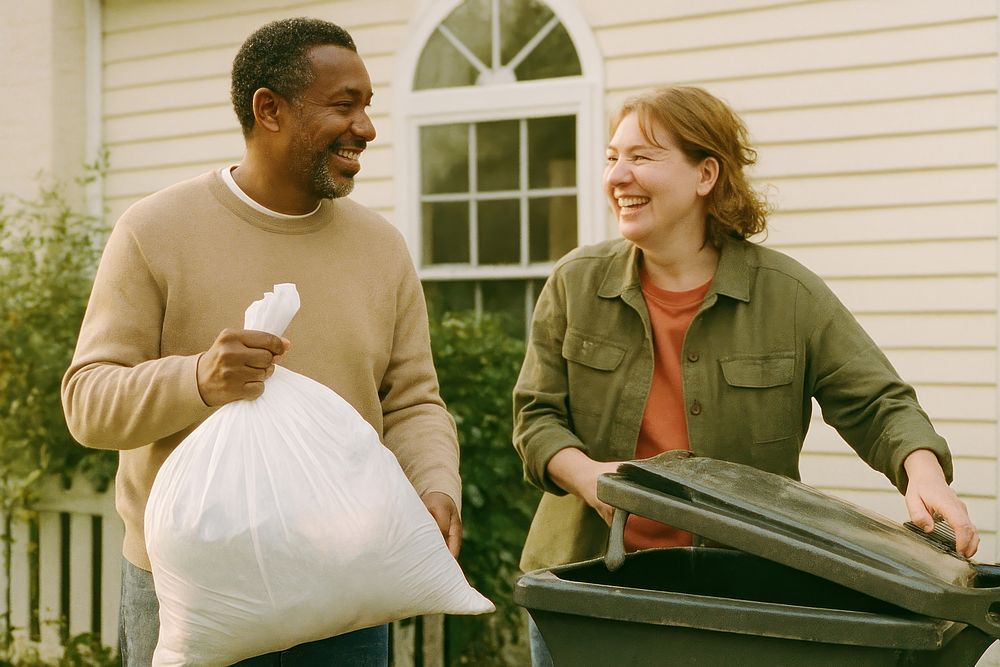 Neighbors enjoying waste management together. | Free Photo - rawpixel