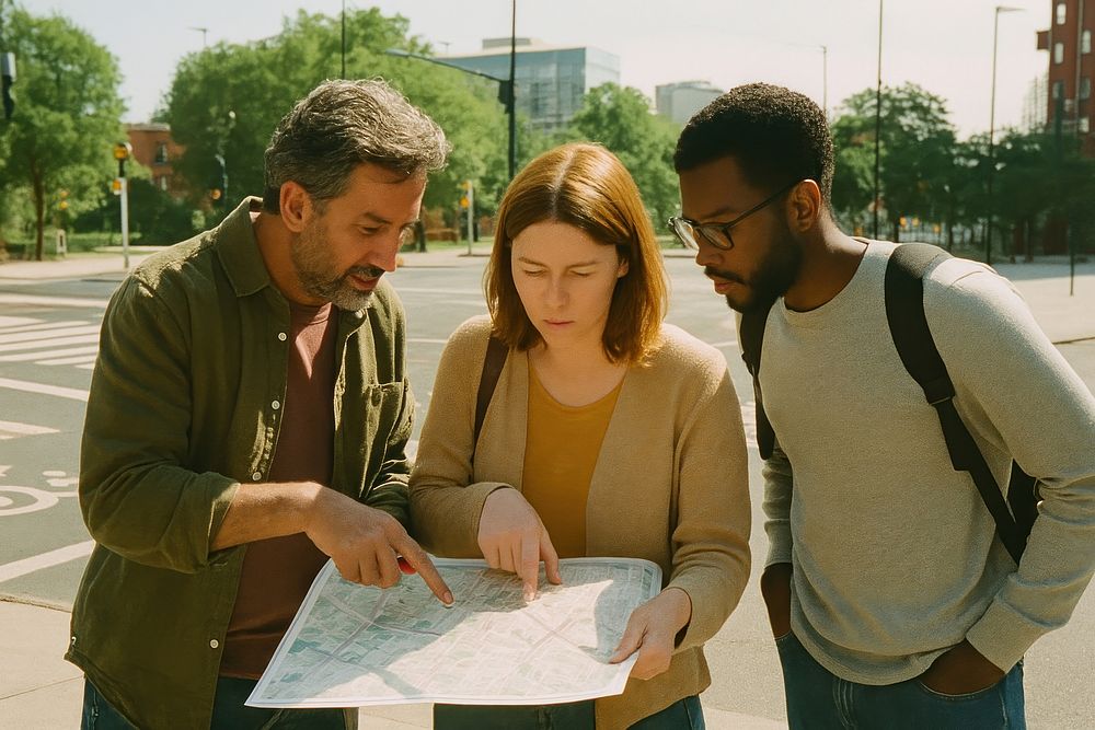 Tourists exploring city map | Free Photo - rawpixel