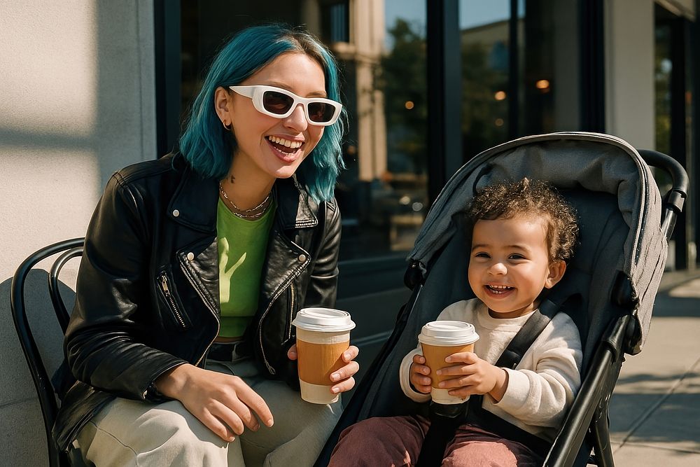 Joyful coffee bonding outdoors. | Free Photo - rawpixel