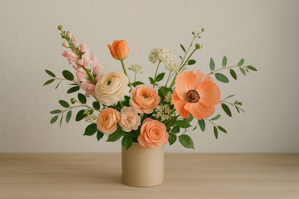 Elegant floral arrangement display | Free Photo - rawpixel