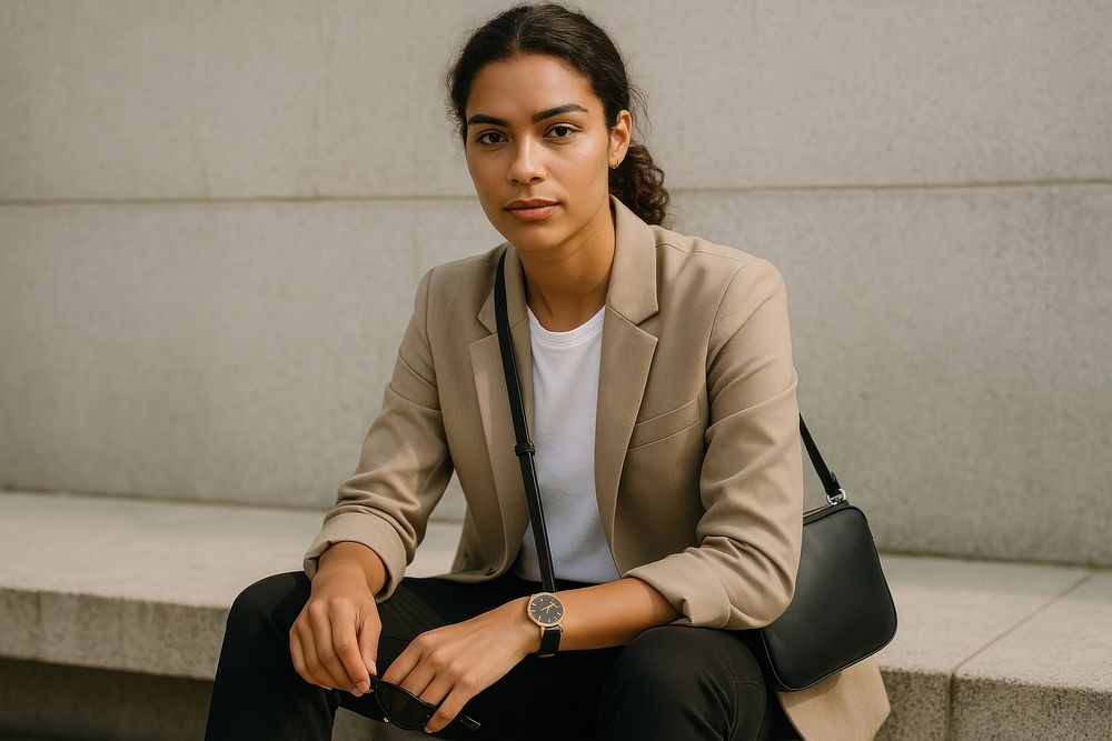 Confident professional woman sitting | Free Photo - rawpixel