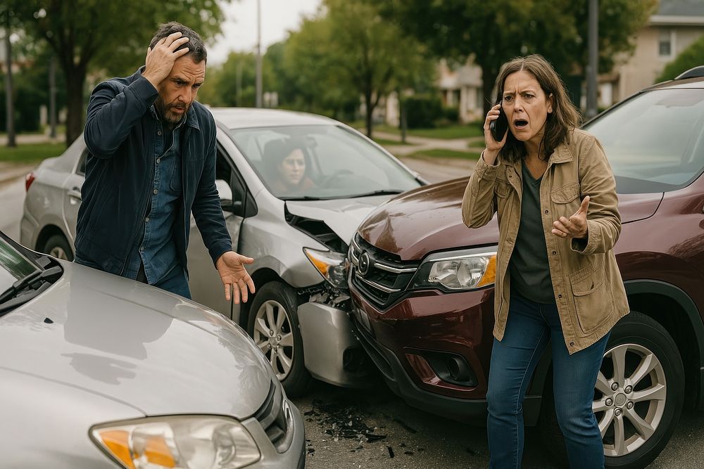 Car accident shocked drivers. | Free Photo - rawpixel