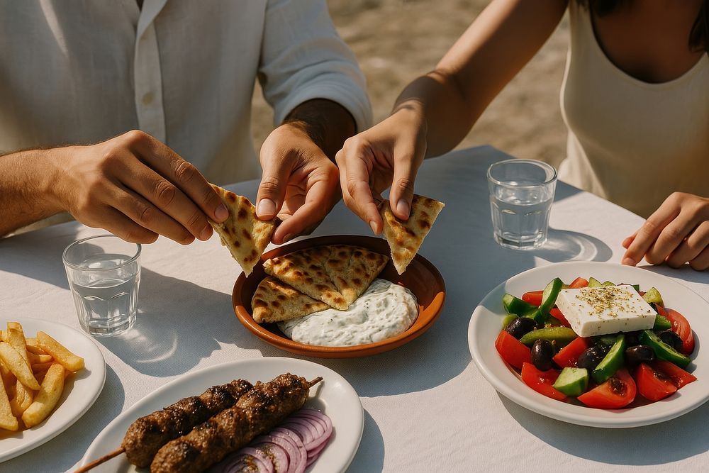 Mediterranean dining al fresco. | Free Photo - rawpixel