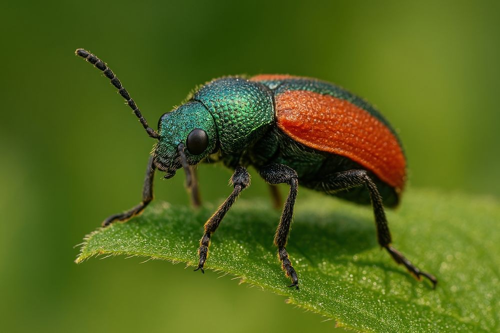 Vibrant beetle on leaf | Free Photo - rawpixel