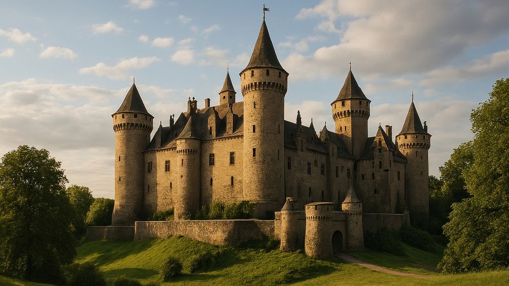 Majestic medieval castle landscape | Free Photo - rawpixel