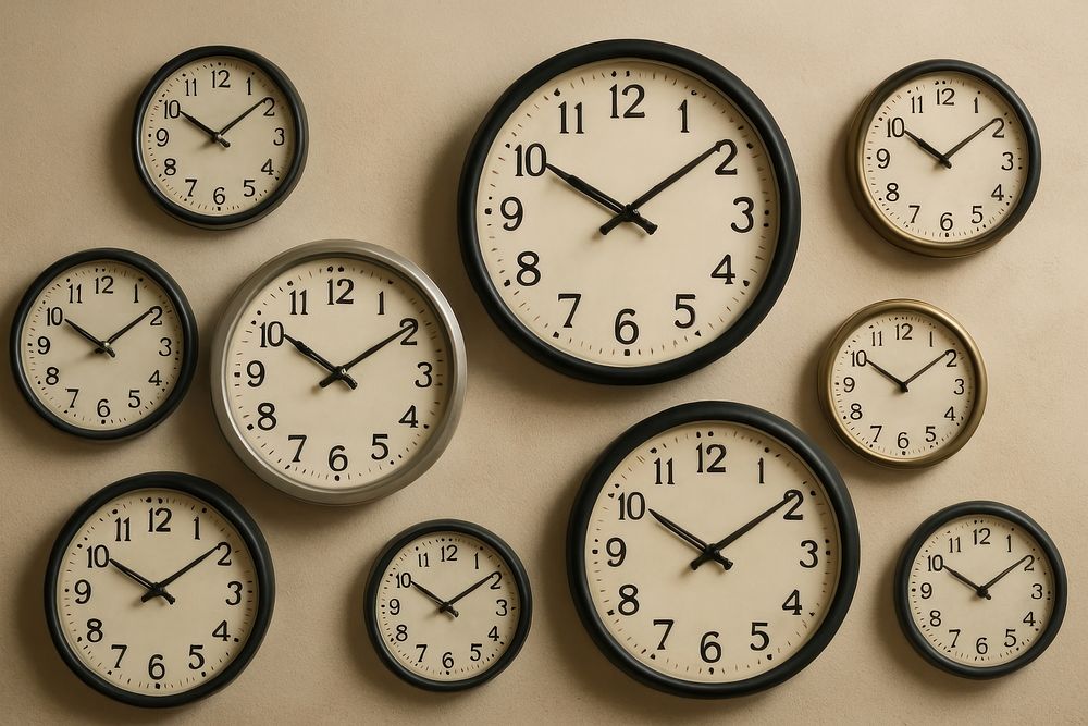 Vintage wall clocks collection display | Free Photo - rawpixel