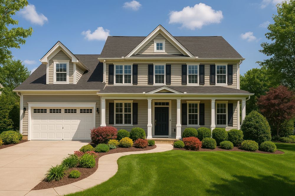 Charming suburban home exterior | Free Photo - rawpixel