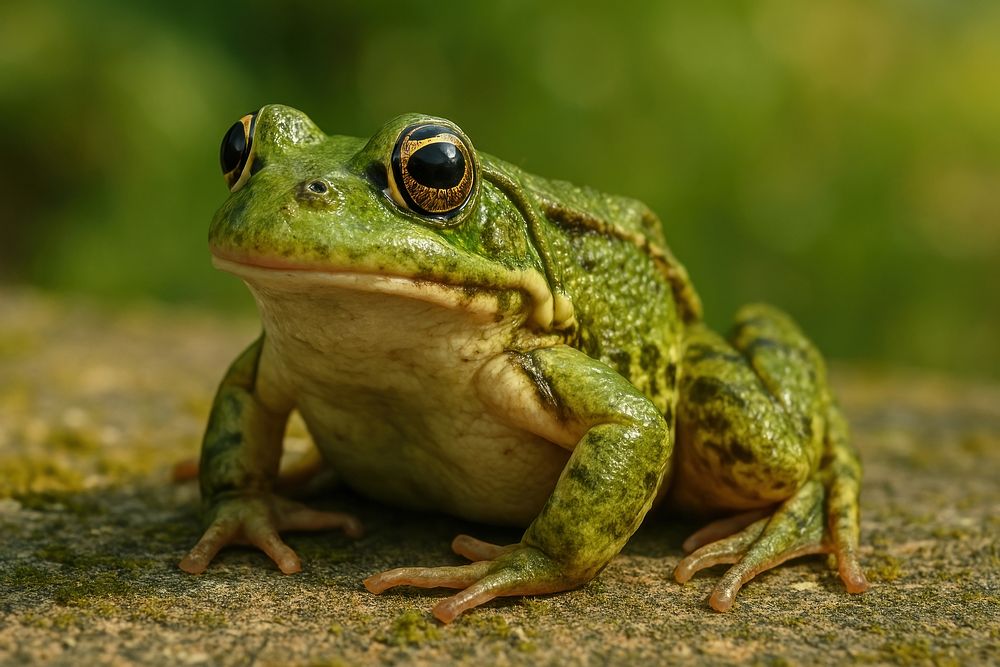 Vibrant frog on stone surface. | Free Photo - rawpixel