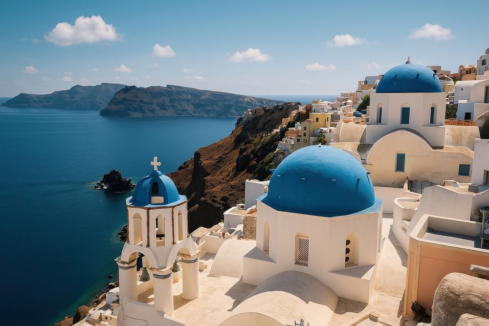 Iconic Greek island architecture view. | Free Photo - rawpixel