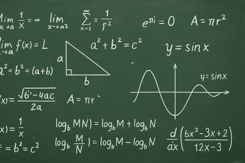 Mathematical equations on chalkboard | Free Photo - rawpixel