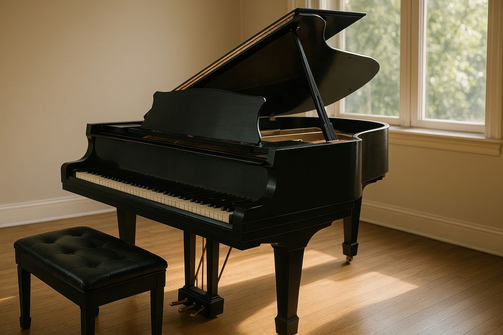 Elegant grand piano sunlight | Free Photo - rawpixel