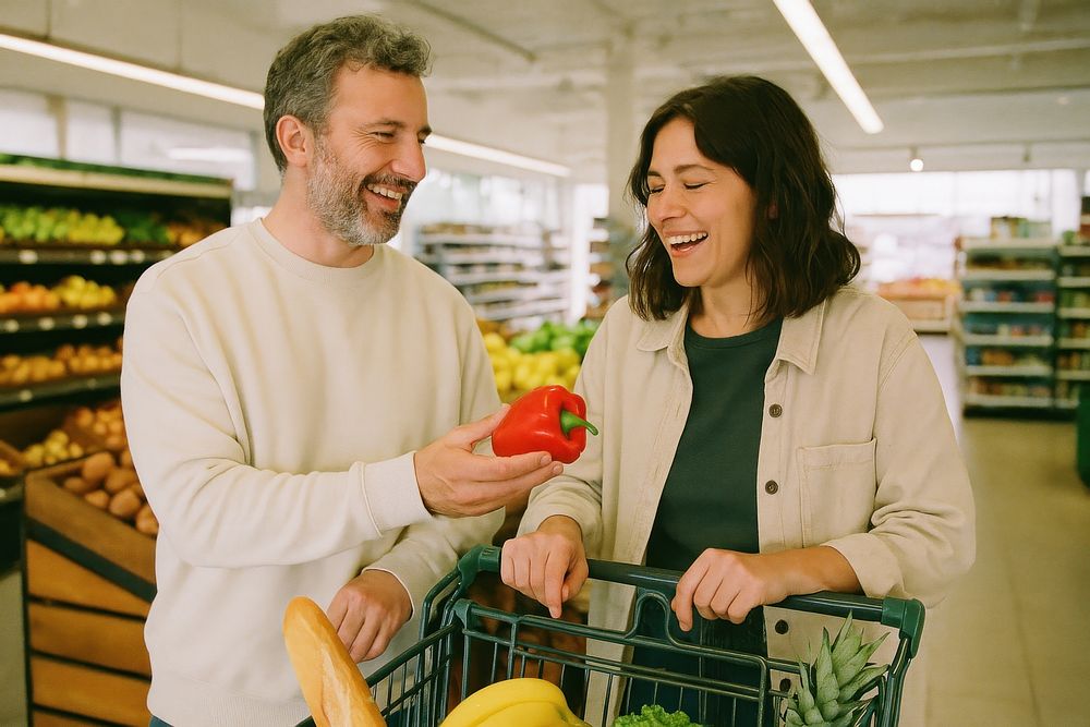 Happy grocery shopping experience. | Free Photo - rawpixel