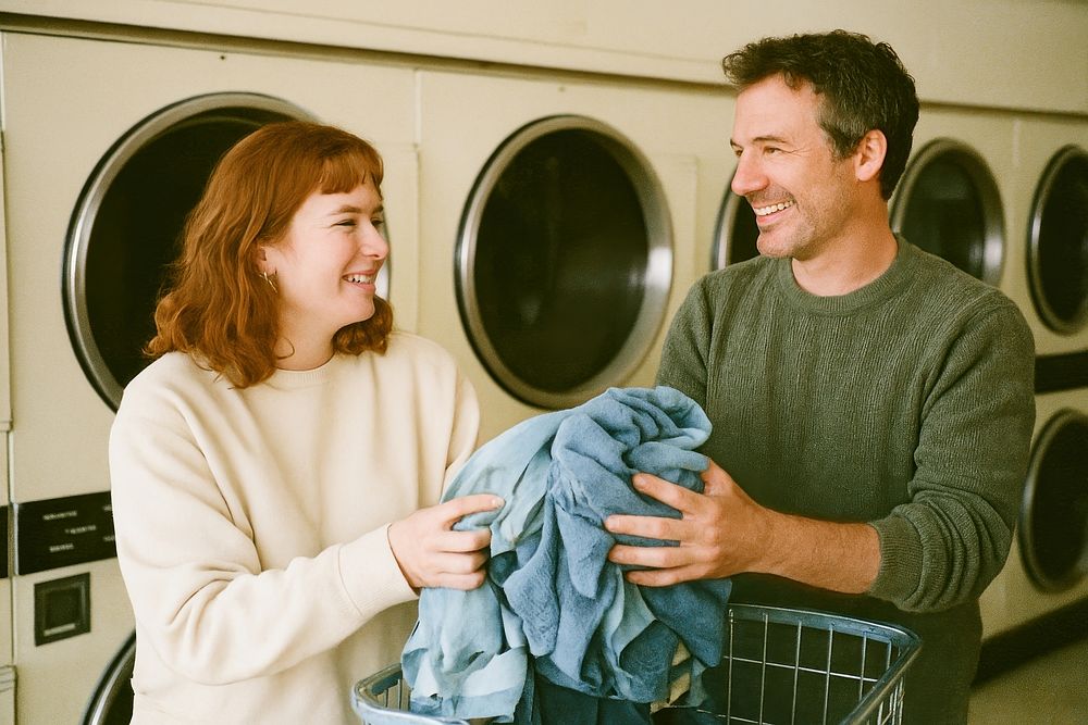 Happy laundry day smiles | Free Photo - rawpixel