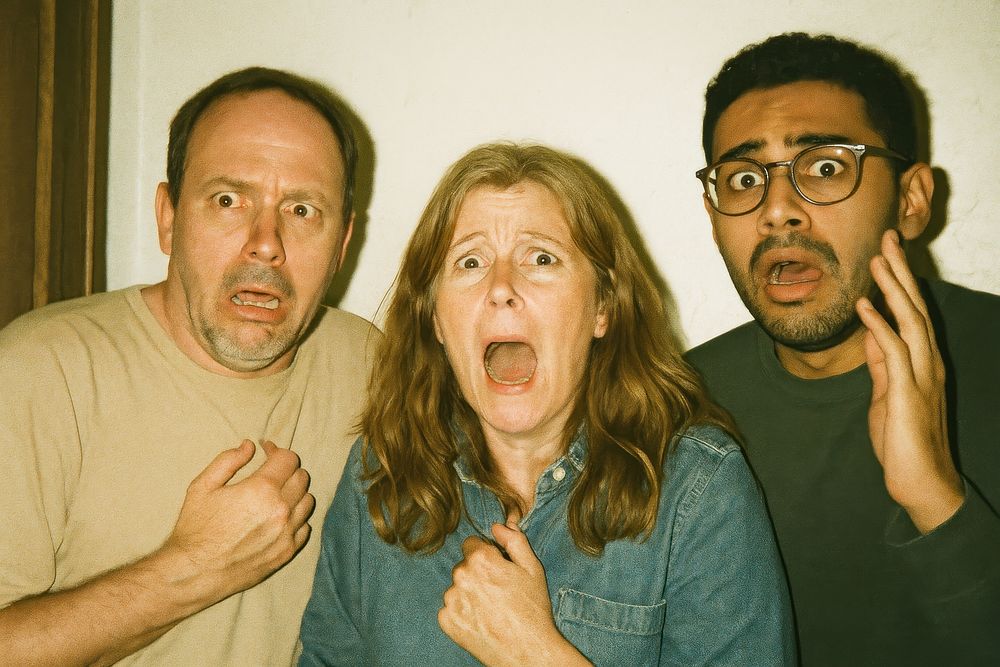 Surprised group expressing shock. | Free Photo - rawpixel