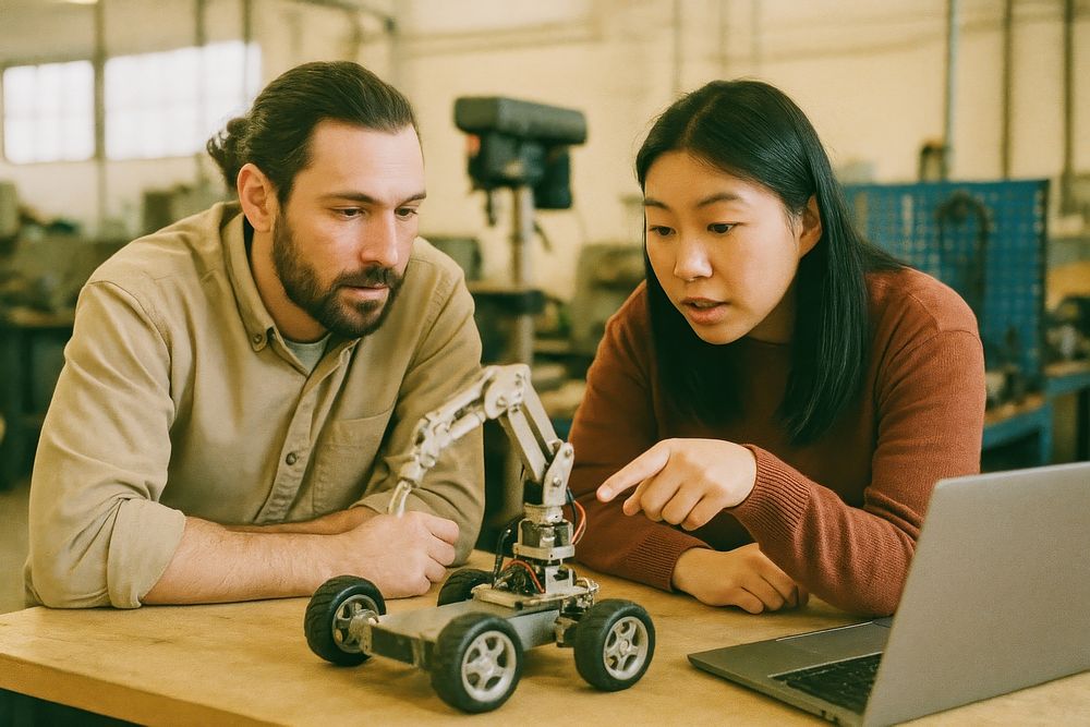 Collaborative robotics project discussion. | Free Photo - rawpixel