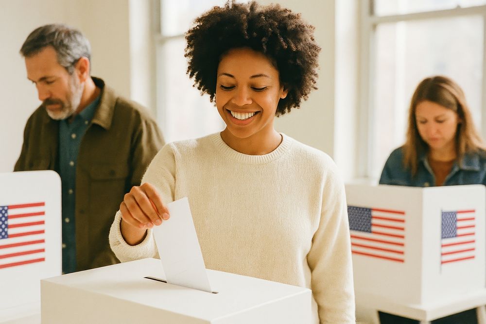Diverse voters casting ballots. | Free Photo - rawpixel