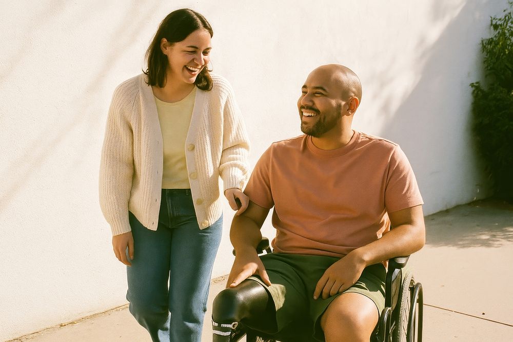 Joyful interaction, outdoor setting | Free Photo - rawpixel
