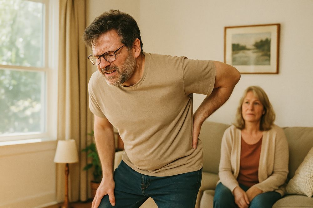 Man experiencing severe back pain. | Free Photo - rawpixel