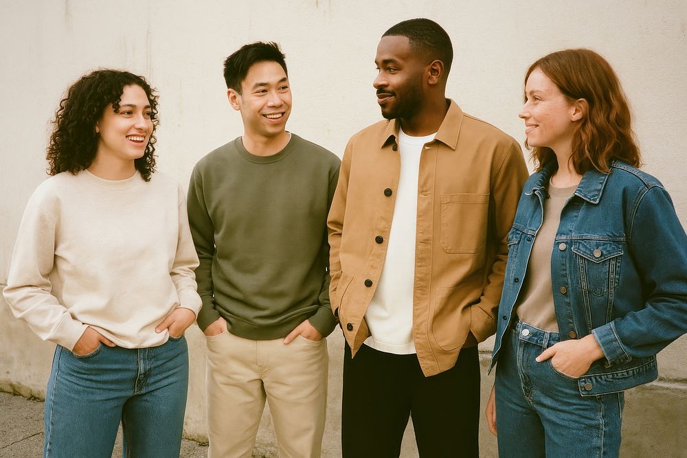 Diverse friends smiling together | Free Photo - rawpixel