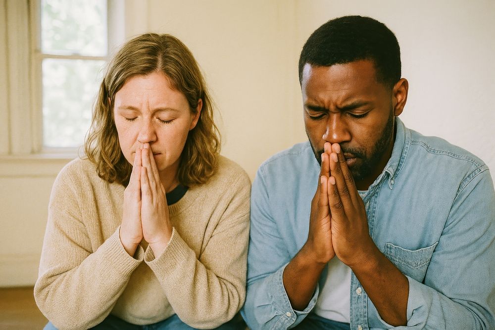 Diverse people praying together. | Free Photo - rawpixel
