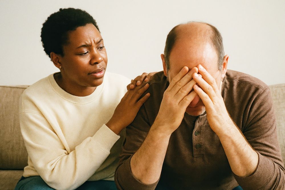 Comforting empathy emotional support scene. | Free Photo - rawpixel