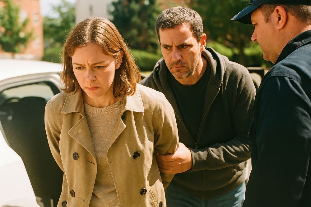Arrest scene with emotional tension. | Free Photo - rawpixel
