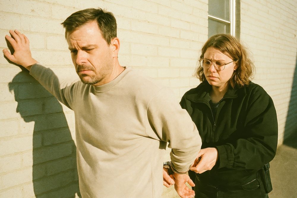 Arrest scene with handcuffs. | Free Photo - rawpixel