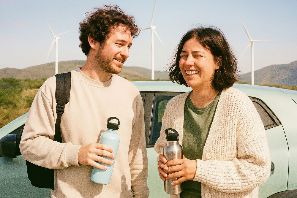 Eco-friendly travel adventure smiles | Free Photo - rawpixel