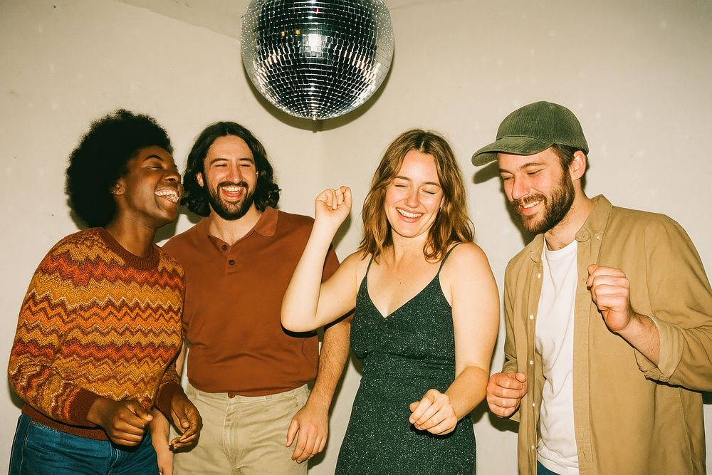 Joyful friends dancing together | Free Photo - rawpixel