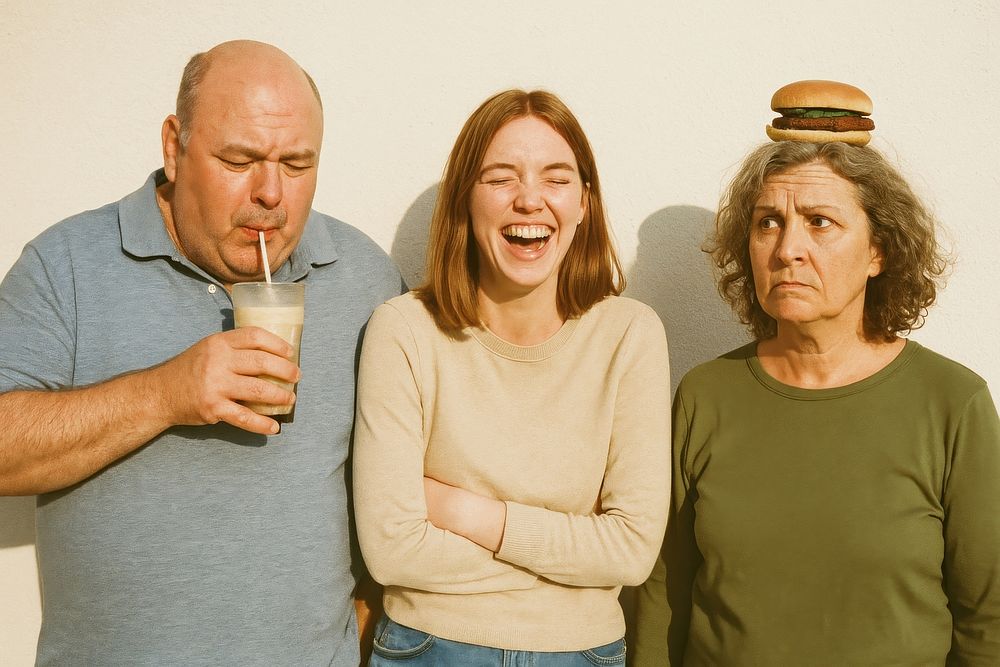 Humorous family moment captured. | Free Photo - rawpixel