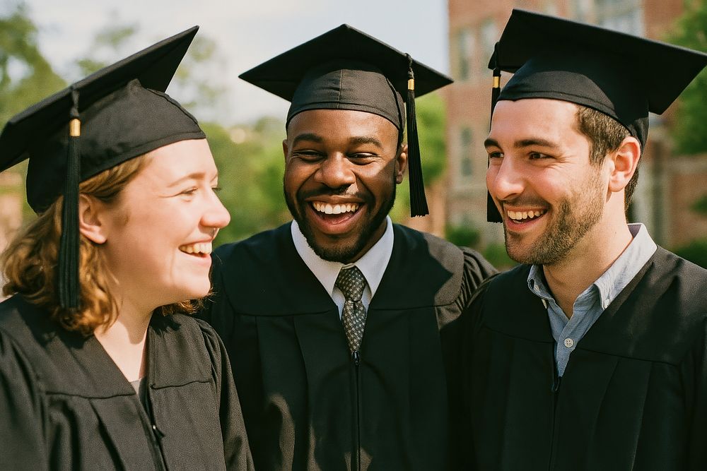 Graduates celebrating academic achievement. | Free Photo - rawpixel