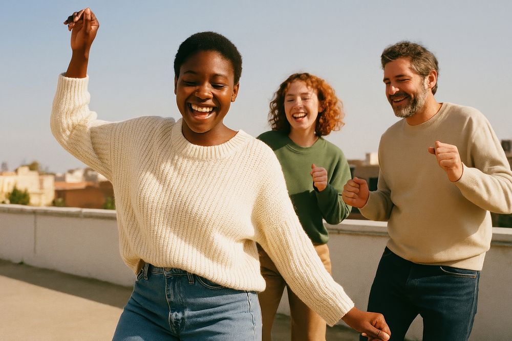 Joyful rooftop dance gathering | Free Photo - rawpixel