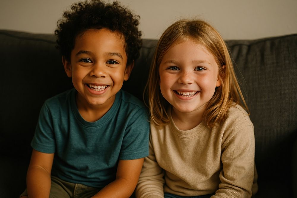 Joyful children smiling together. | Free Photo - rawpixel