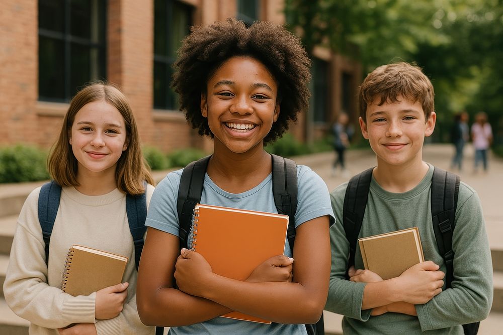 Happy diverse students outdoors | Free Photo - rawpixel