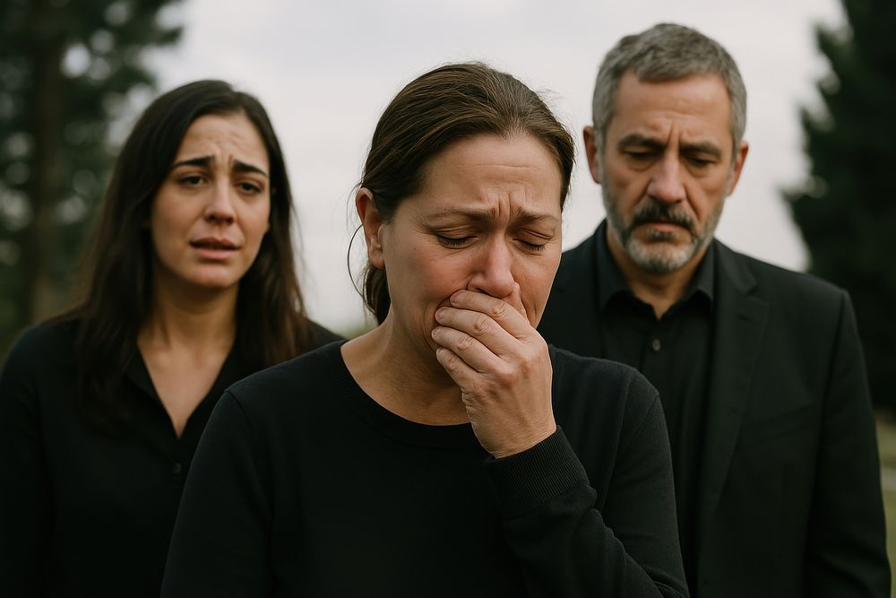 Grieving family at funeral. | Free Photo - rawpixel