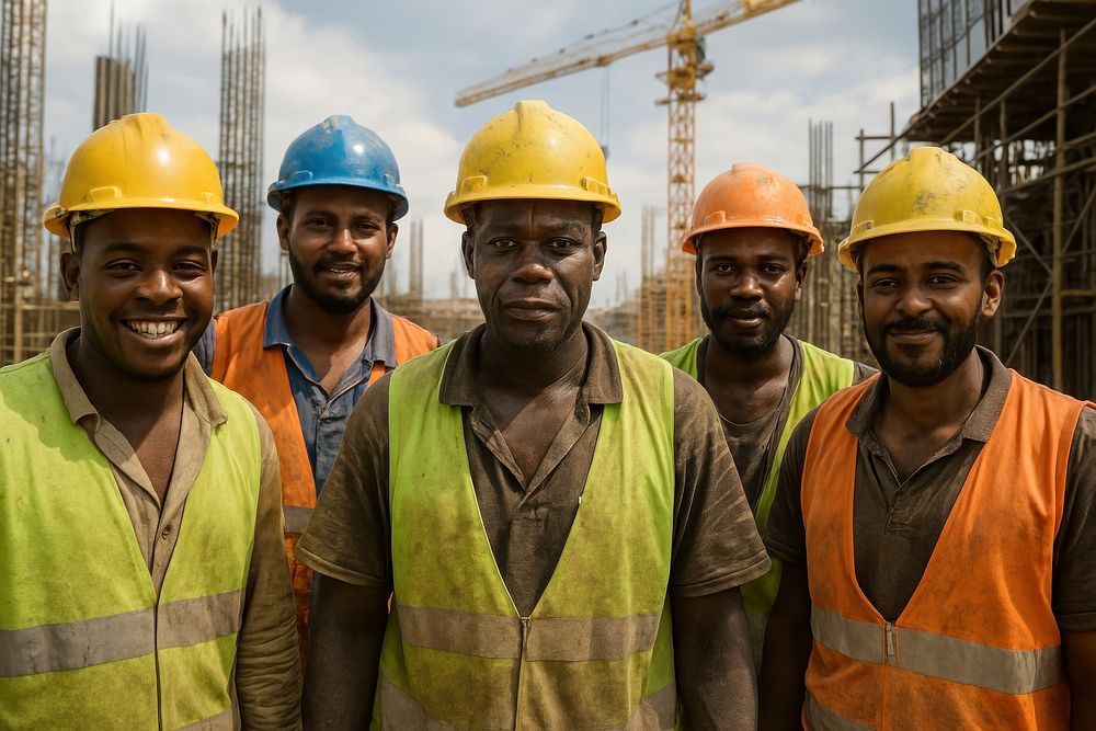 Construction workers on building site | Free Photo - rawpixel