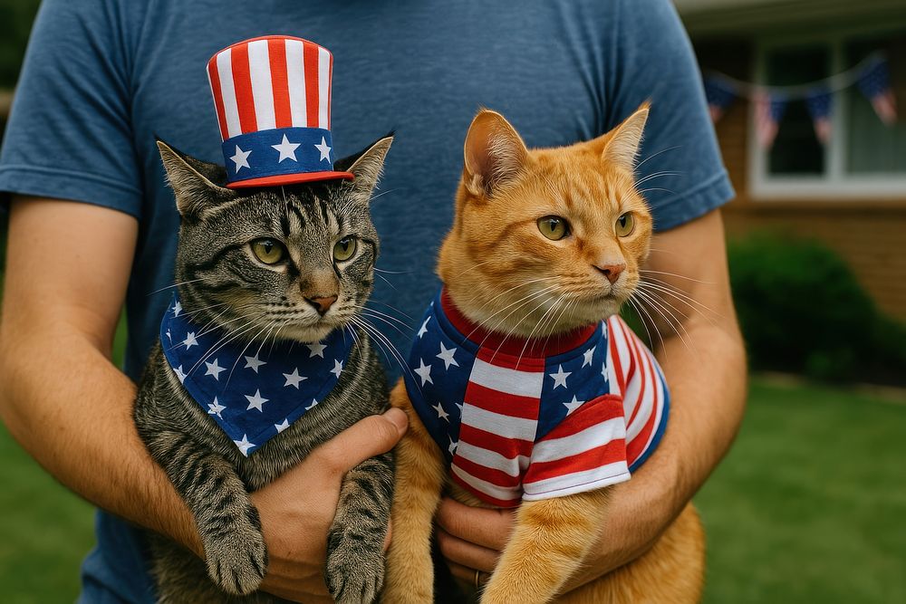 Patriotic cats celebrate America. | Free Photo - rawpixel