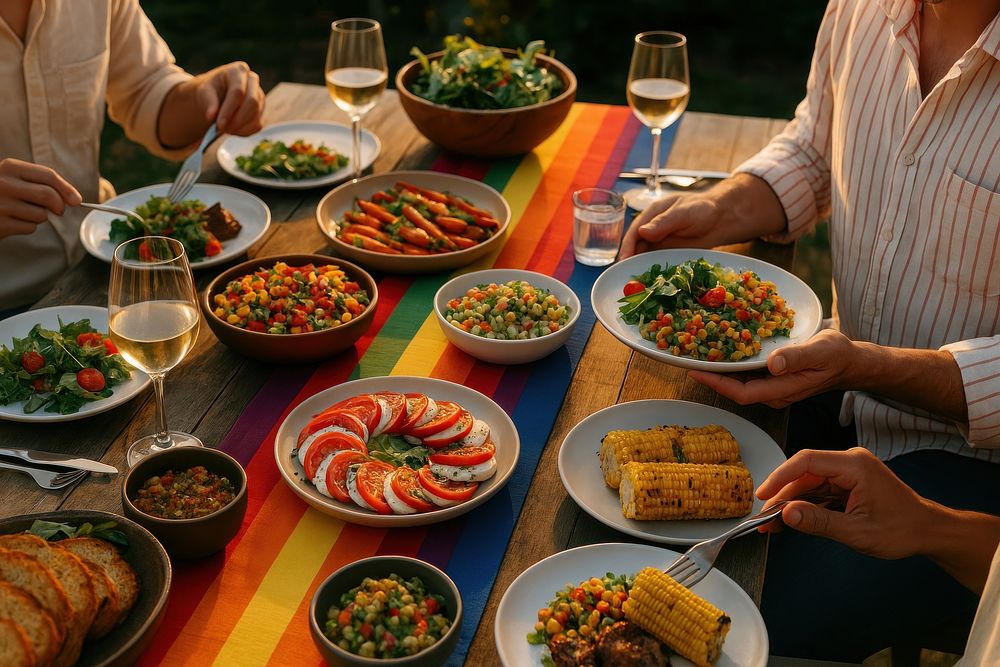 Colorful outdoor dining experience | Free Photo - rawpixel