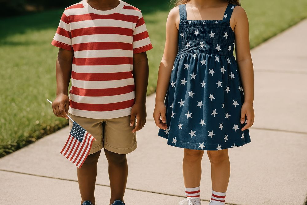 Patriotic children celebrate freedom | Free Photo - rawpixel