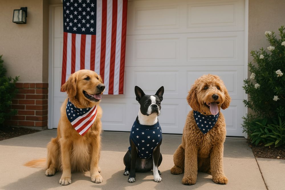 Patriotic dogs celebrating America. | Free Photo - rawpixel