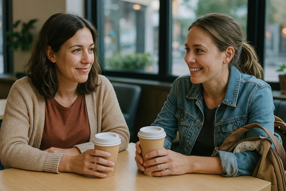 Friendly coffee shop conversation | Free Photo - rawpixel