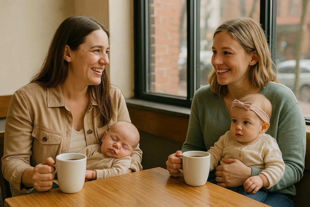 Mothers bonding over coffee | Free Photo - rawpixel